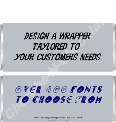 Mini Silver Wedding Candy Bar Wrappers | The Candy Bar Wrapper