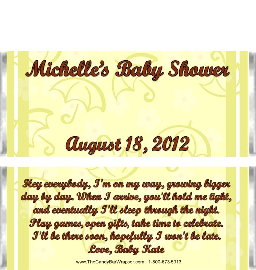 Yellow Flower Candy Bar Wrappers | The Candy Bar Wrapper