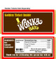 Willy Wonka Themed Candy Bar Wrappers