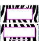 Zebra Candy Wrappers - Zebra Party Favors - The Candy Bar Wrapper