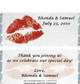 Lips on a Napkin Bachlorette Party Candy Wrappers | The Candy Bar Wrapper