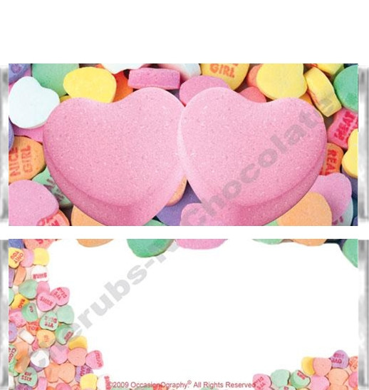 Conversation Hearts Candy Wrappers | The Candy Bar Wrapper