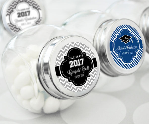 Personalized Graduation Candy Jars | The Candy Bar Wrapper