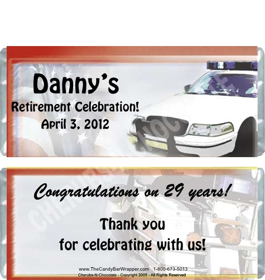 Retirement Candy Wrappers for Your Retirement Part at The Candy Bar Wrapper