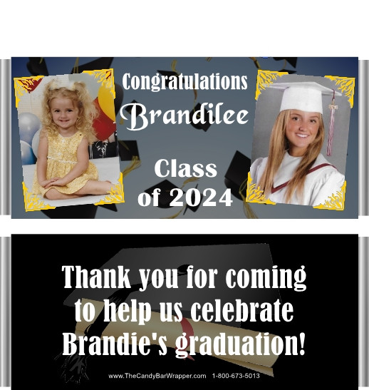 Graduation Candy Wrappers - Graduation Party Favors | The Candy Bar Wrapper