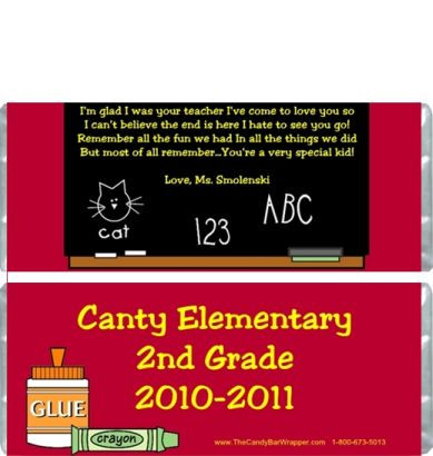 Chalkboard Candy Bar Wrappers | The Candy Bar Wrapper