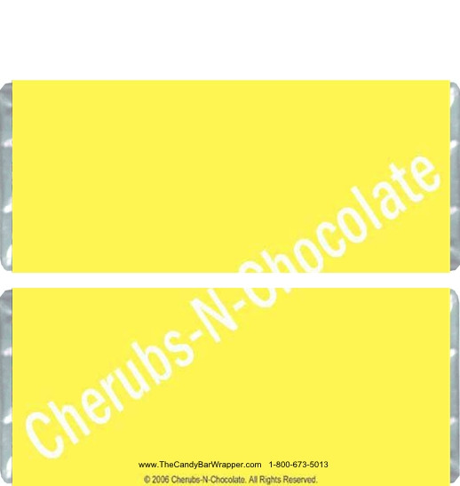 Yellow Candy Bar Wrappers as Party Favors | The Candy Bar Wrapper
