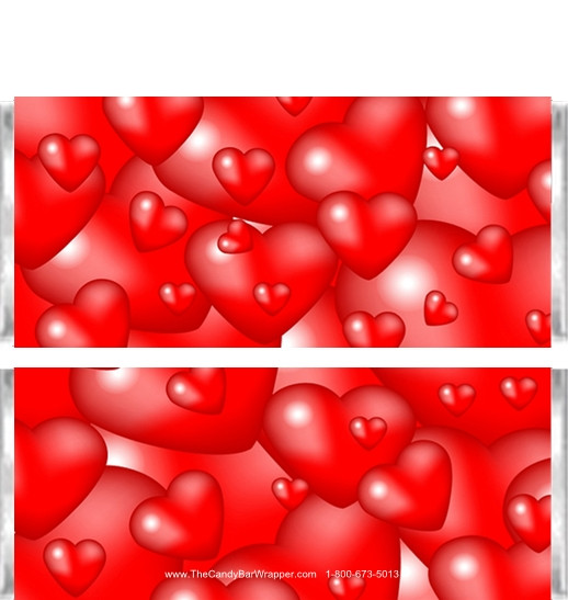 Candy Hearts Candy Bar Wrappers | The Candy Bar Wrapper