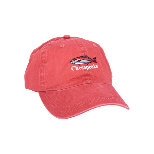 Chesapeake Rock Fish Hat - Red - Chesapeake Bay Outfitters