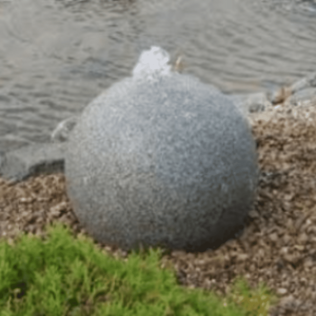 200mm Silver Granite Sphere Water Feature