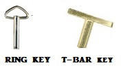 Music Box Hardware - Winding Keys - Arek's Murray Clocks Inc