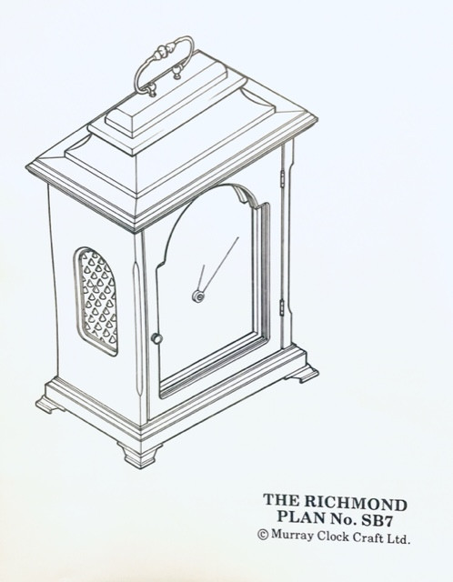 The Richmond Shelf Clock Plan - SB7P-D (Discontinued Shelf Clock Plan ...