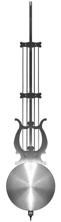 HLP2-N - Nickel Lyre Pendulum G/F - Arek's Murray Clocks Inc