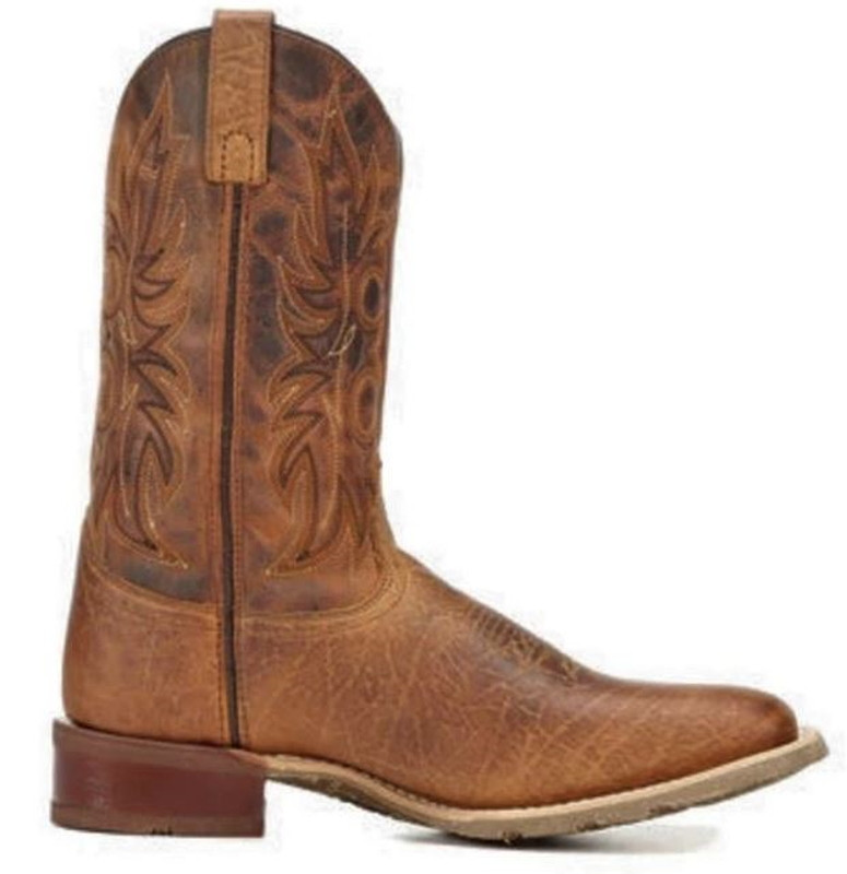 Laredo Mens Rancher Rust Stockman Square Toe Western Boots