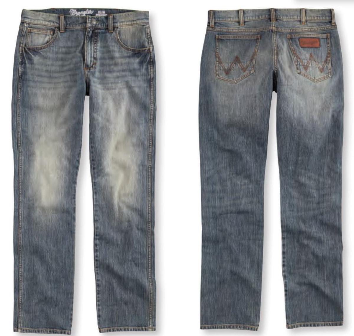 Wrangler Mens Retro Dark Knight Slim Straight Bootcut Jeans