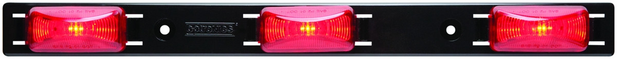3 LED Red Surface Mount Base Light