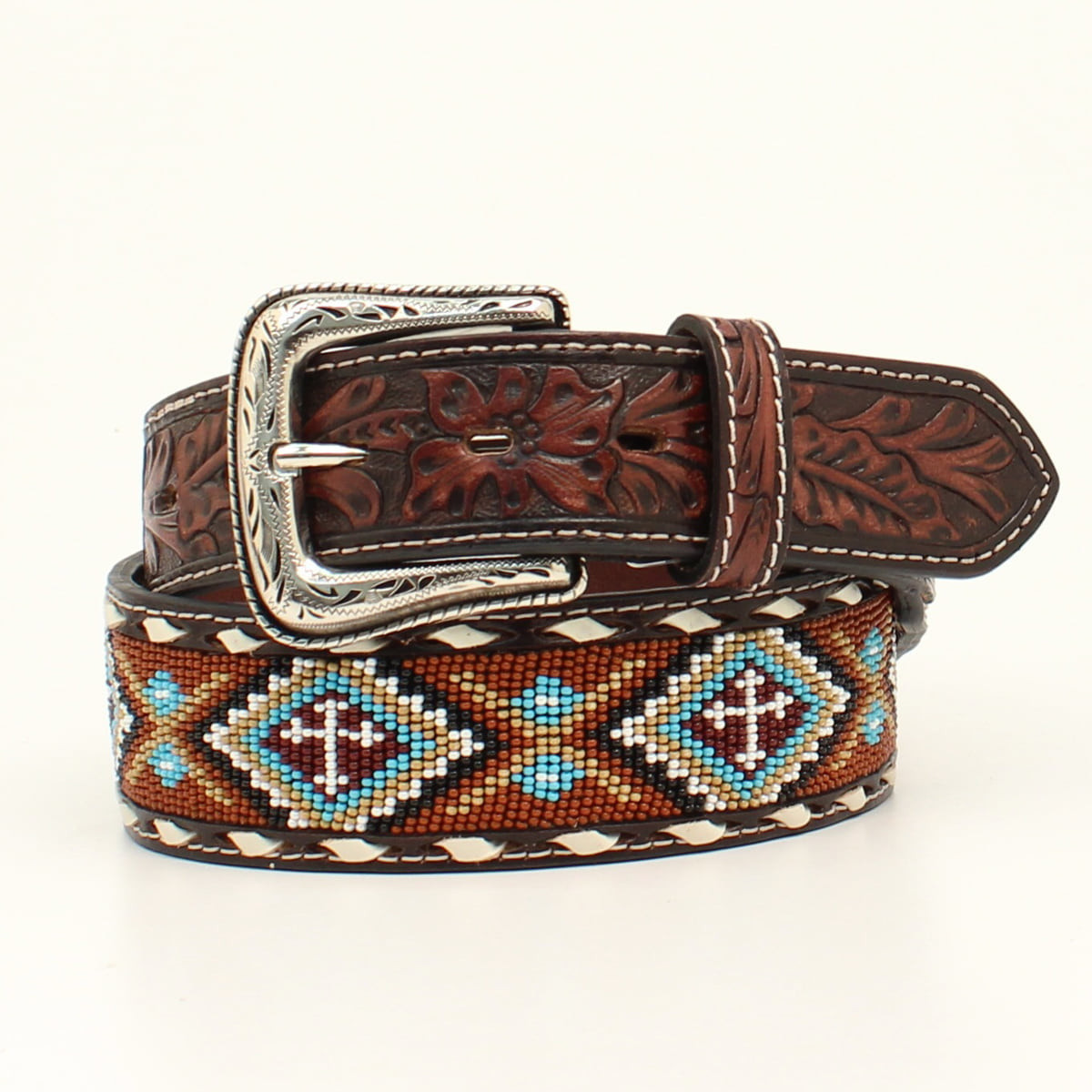 Nocona Men's Rust Genuine Leather Belt