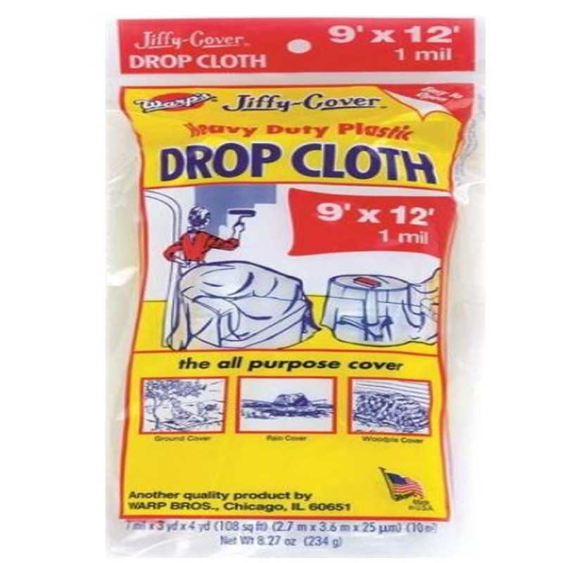Warp's Heavy Duty Drop Cloth - 12' x 9' x 1 Mil