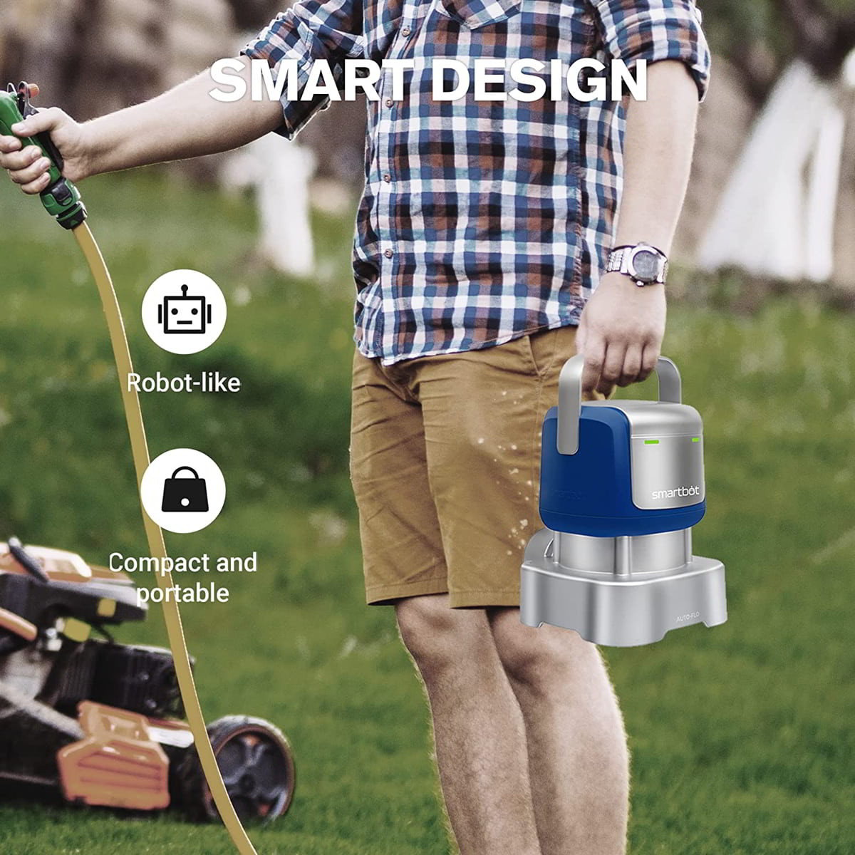 Smartbot Super 4200 Blue 1/2-HP 120-Volt Thermoplastic Submersible ...