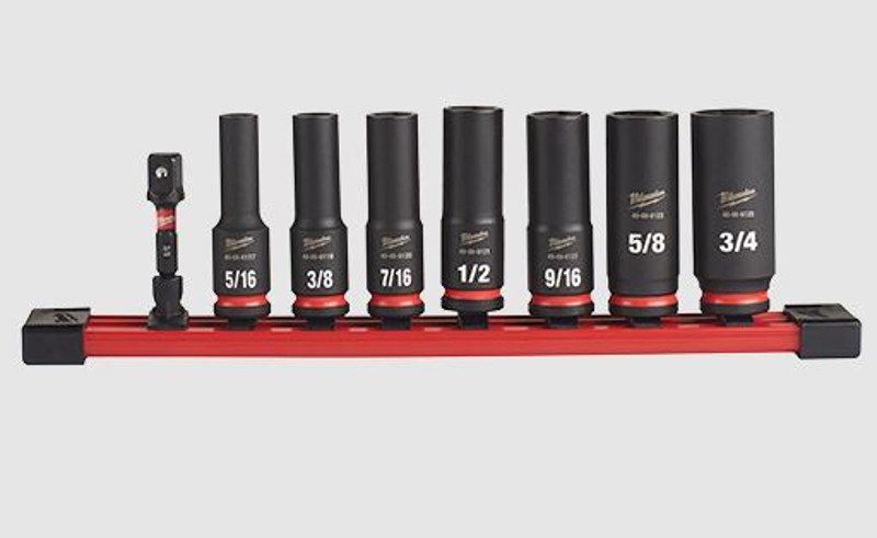 Milwaukee 8 Piece Shockwave Impact Duty 3/8 Drive Metric SAE Deep 6 ...