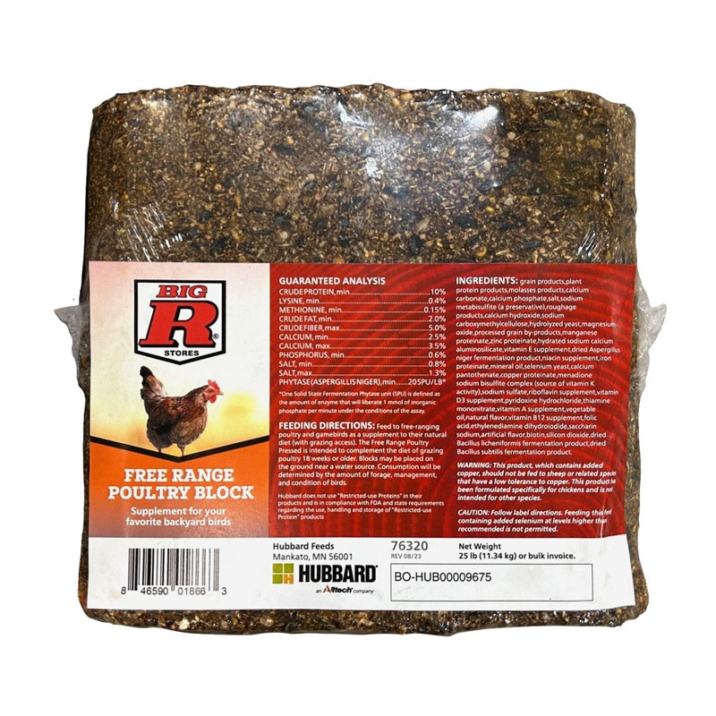 Big R Free Range Poultry Block