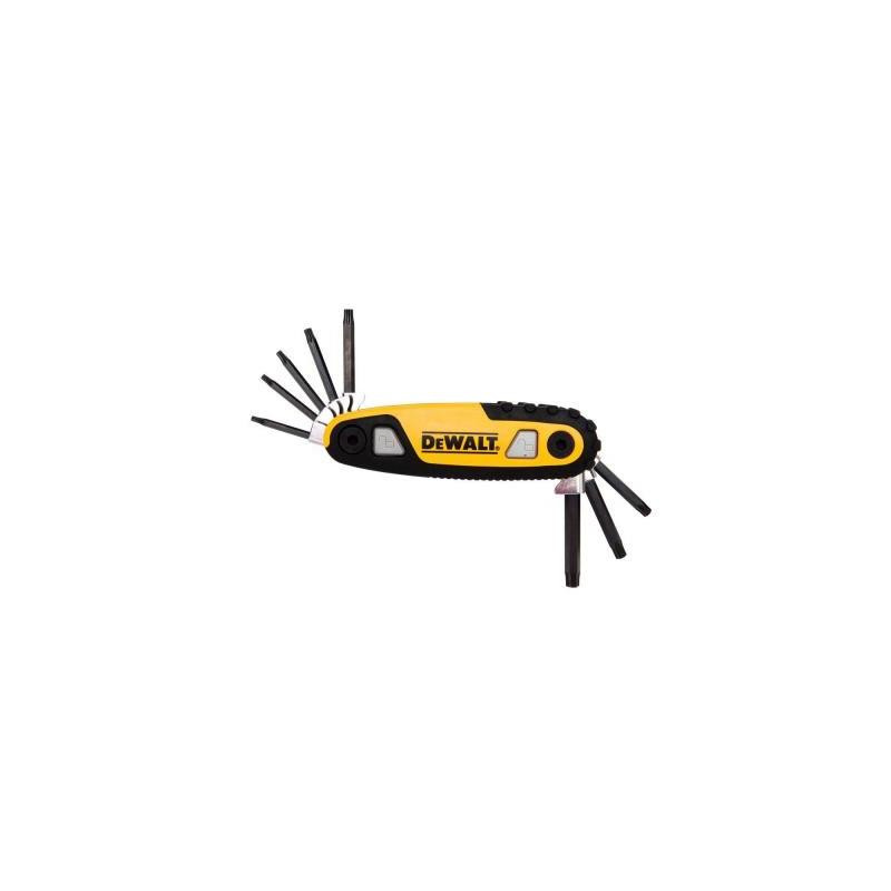 DeWALT FOLDING/LOCKING HEX KEY SET - TORX