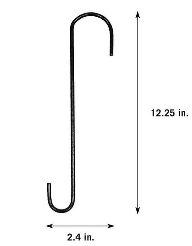 More Birds 12in Steel Extension Hook