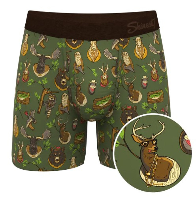 Shinesty The Trophy Life Taxidermy Ball Hammock Pouch Olive Underwear