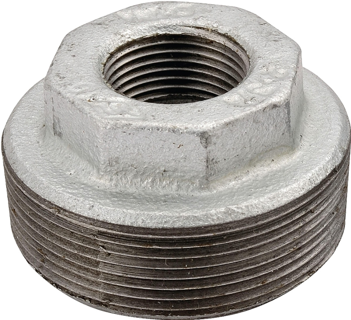 ProSource 35-2X1G Hex Pipe Bushing, 2 x 1 in, Female x Male, Steel, SCH ...