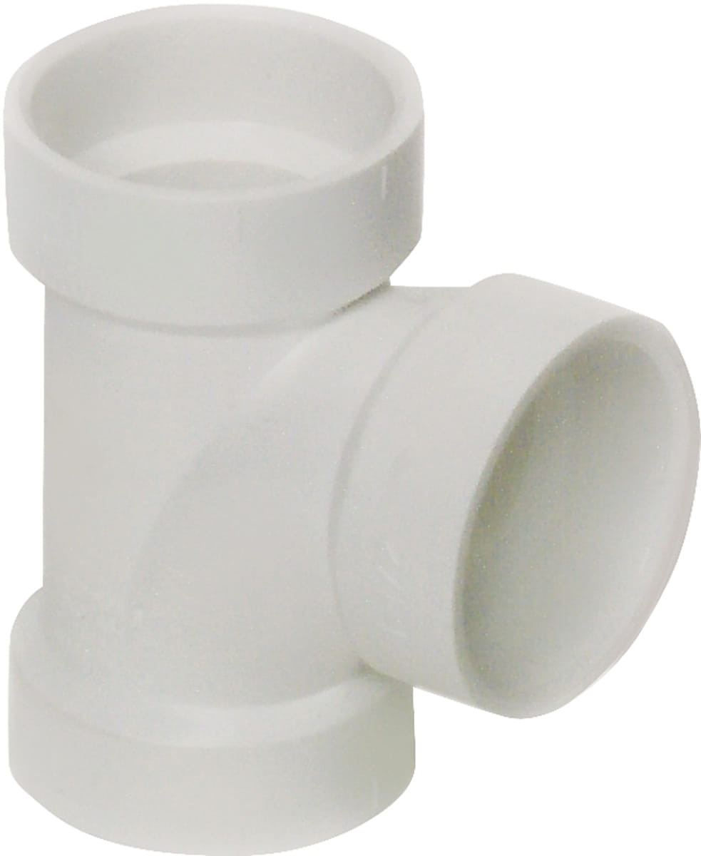 Canplas 192151l Pvc Dwv Sanitary Tee 1-1/2-inch White 5 Canplas 1-1/2 ...
