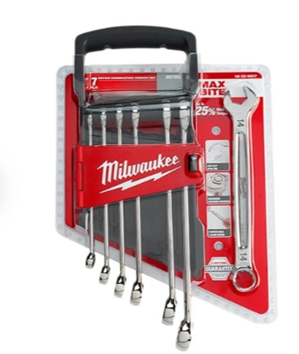 Milwaukee Combination Wrench Set - Metric 7 Piece