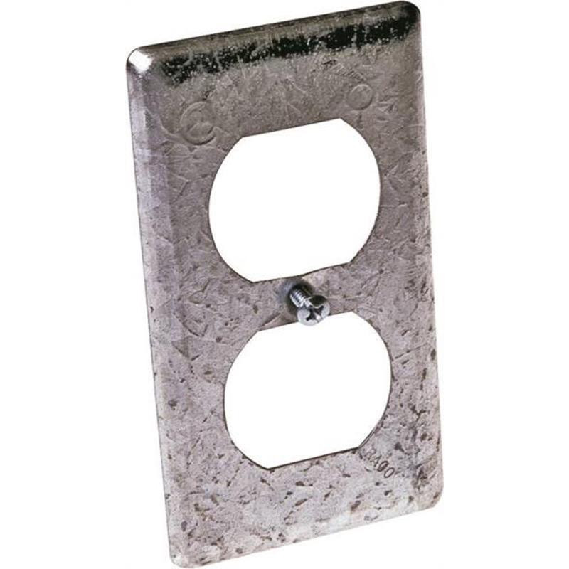 Hubbell Raco Double Utility Box Cover 4-3/16 In L X 2-5/16 In W X 1/8 ...