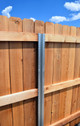 UniPost 8 ft. Galvanized Steel Fence Post - 1-3/4in. X 3-5/8 in