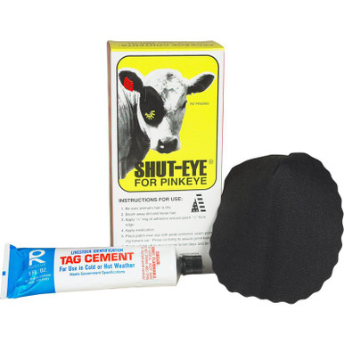 Animal Health Calf Shut Eye Patch with Glue- 10 Count