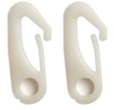 Valley Forge White Nylon Flag Clips - (2 Pack)