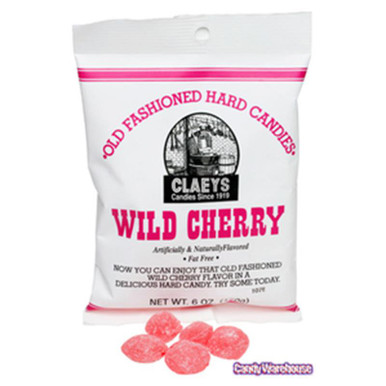 Claeys Candy Wild Cherry 6 oz bag