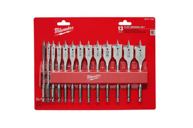 Milwaukee High Speed Wood Spade Bit Set- 13 Piece