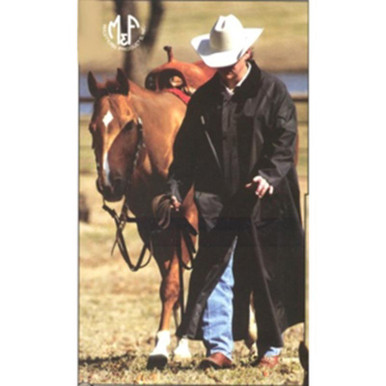 M&F - Western Saddle Slicker Rain Coat - Black