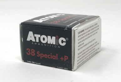 Atomic .38 Special +P 148GR Hollow Point