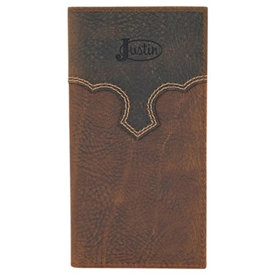 Trenditions Justin Rodeo Weathered Leather Mens Wallet