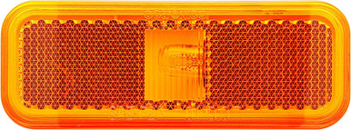 OPTRONICS MARK LIGHT RECT 2WIRE AMBER