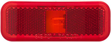 Optronics Mark Light Rect 2wire Red