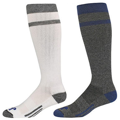 Justin Men's Over the Calf Performance Multi Color Socks - 2 Pack