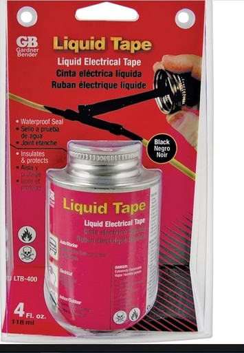 GB 4OZ Black Liquid Electrical Tape