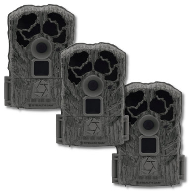Stealth Cam Triple Browtine 18MP Infrared Trail Camera - 3 Pack - STC ...