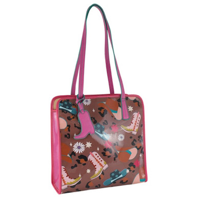 Catchfly Jelly Tote w/Vintage Hats and Boots