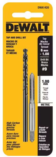 DeWalt Self Align Tap and Drill Bit Combo Set