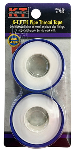 KT Industries Teflon Pipe Tape 1/2" X 520"