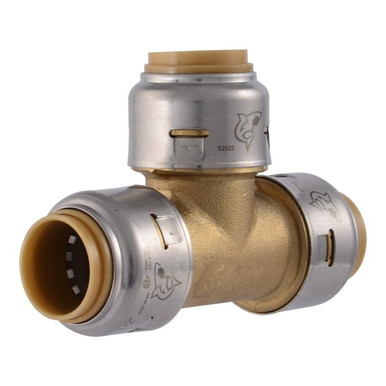 Sharkbite Pipe Tee 1/2IN Push to Connect 250PSI
