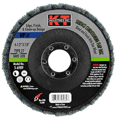 KT Industries 4-1/2" Surface Conditioning Flap Disc
